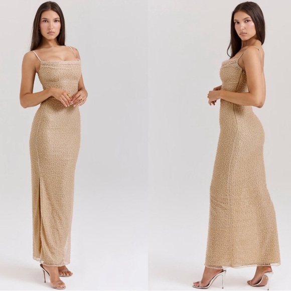 House of CB | Dresses | House Of Cb Calla Seapearl Embellishedmaxi ...